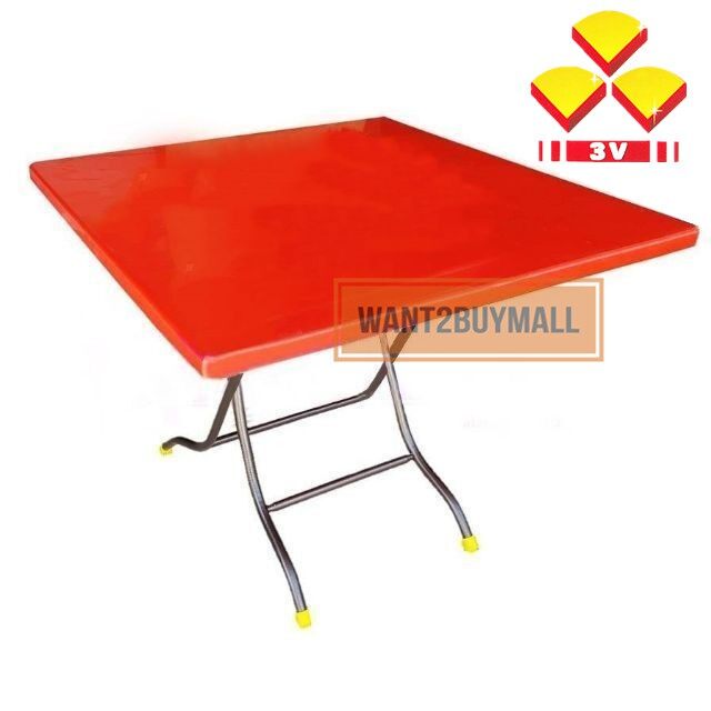 🇲🇾 🏆 3V 3x3 Feet Fordable Folding Multifunctional Plastic Dining Study ...