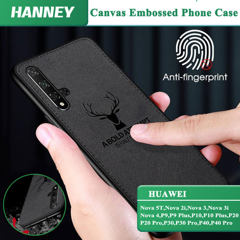 HANNEY สำหรับ HUAWEI NOVA 5T 2i 3 3i 4 7SE P9 P10 PLUS P20 P30 P40 PRO soft TPU Edgeผ้าใบ ...
