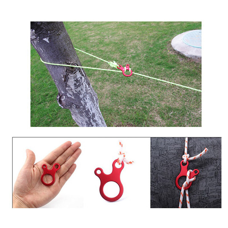 Renshini 10pcs Quick Knot Tent Wind Rope Buckle Camping Tightening Hook ...