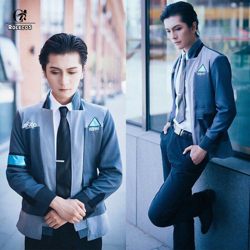 Game Detroit Become Human Cosplay Costume Connor Cosplay Uniform Men ...