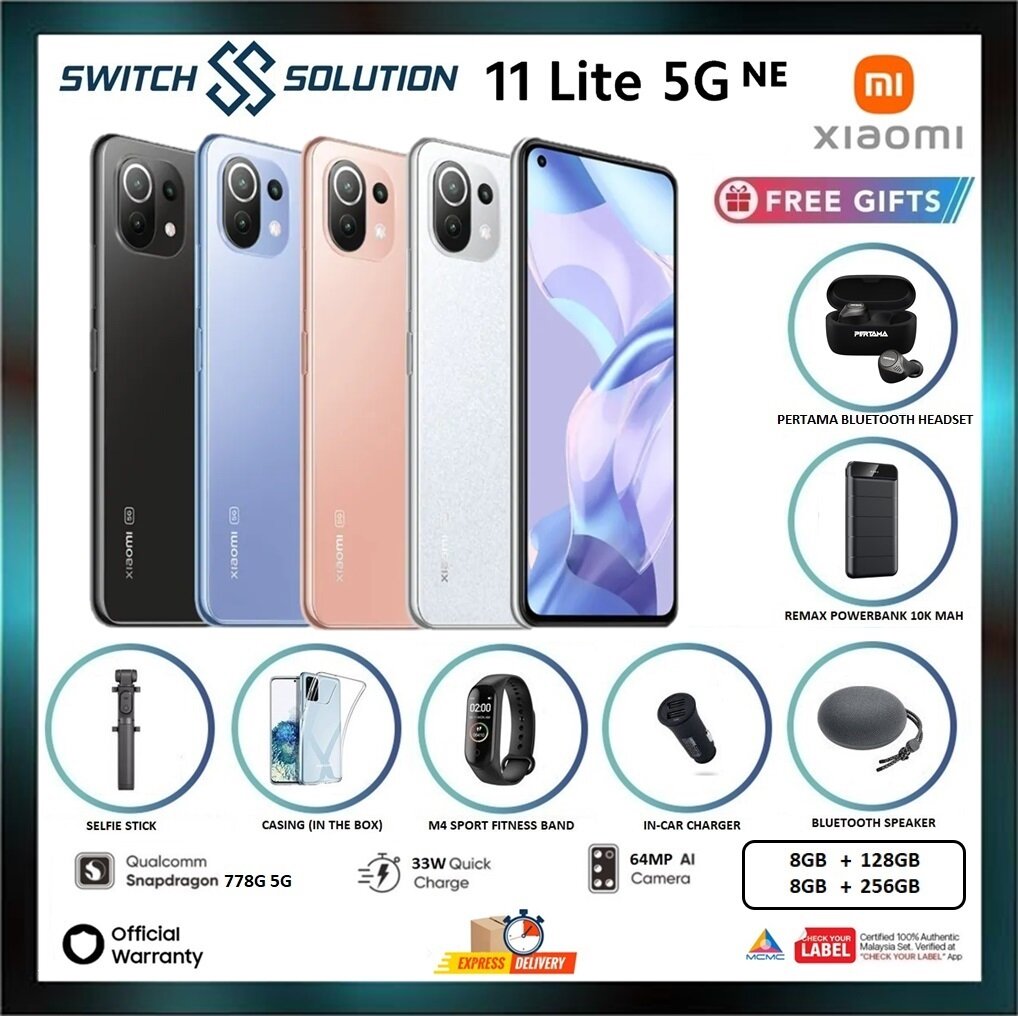 Xiaomi 11 Lite 5G NE 256GB Price in Malaysia & Specs - RM1549 | TechNave