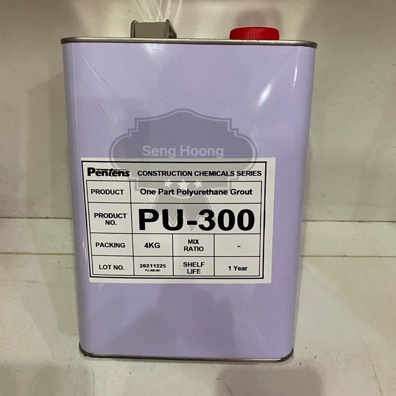 4Kg Pentens PU-300 One Part Polyurethane Grouting PU Injection ...