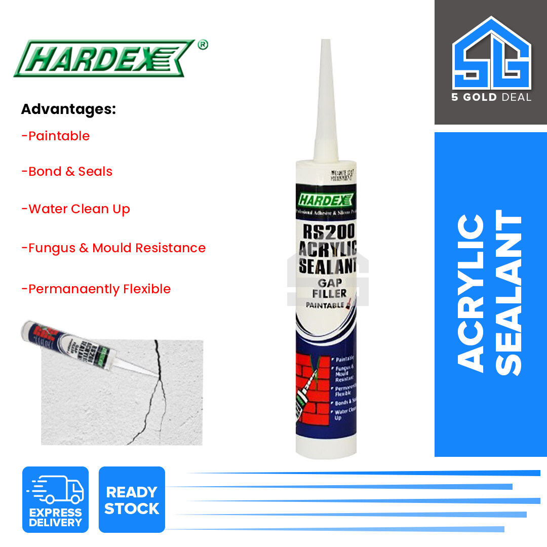 HARDEX RS-200W Acrylic Sealant Paintable Gap Filler White | Lazada