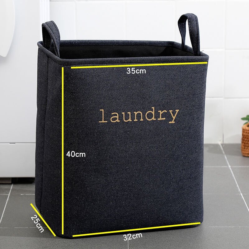 [Ready Stock] Thick Oxford Cotton Laundry Basket & Hampers / Self ...