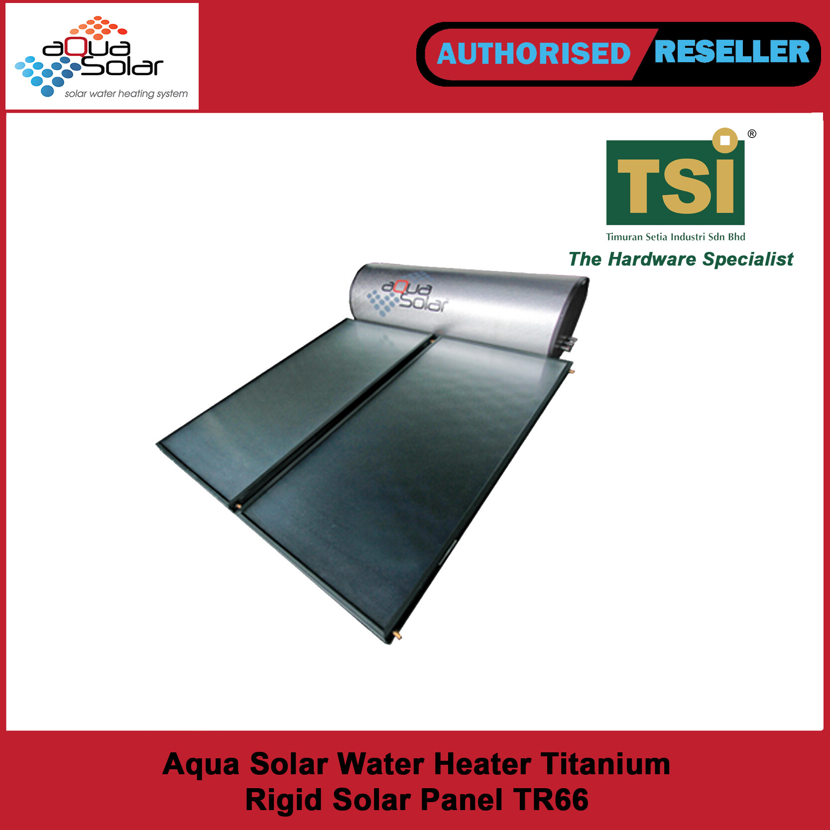 Aqua Solar Water Heater Titanium Rigid Solar Panel TR66 | Lazada