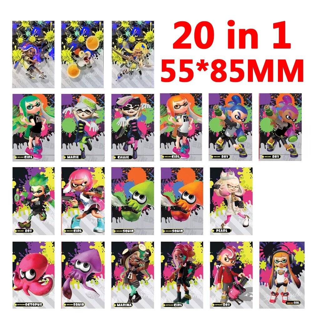 Splatoon 3 2 1 Characters Costume Props Amiibo Card Linkage NfC Card ...