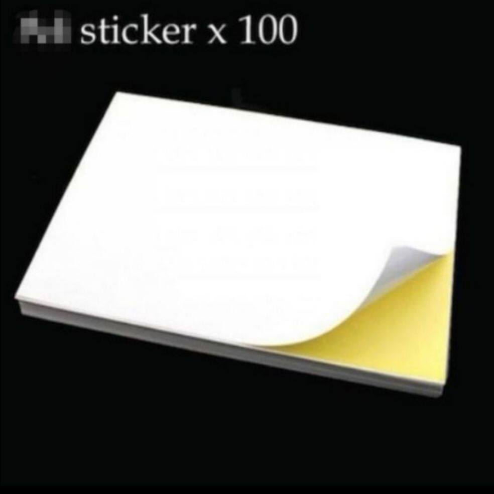 a4 white sticker paper 100pcs | Lazada