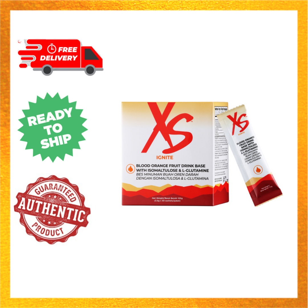 Amway XS Ignite Blood Orange Fruit Drink Base With Isomaltulose & L-Glutamine | Lazada