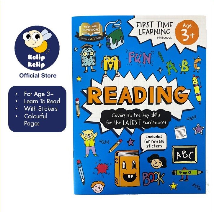 Reading Educational Activity Book for Preschool Kids (Age 3+) with ...