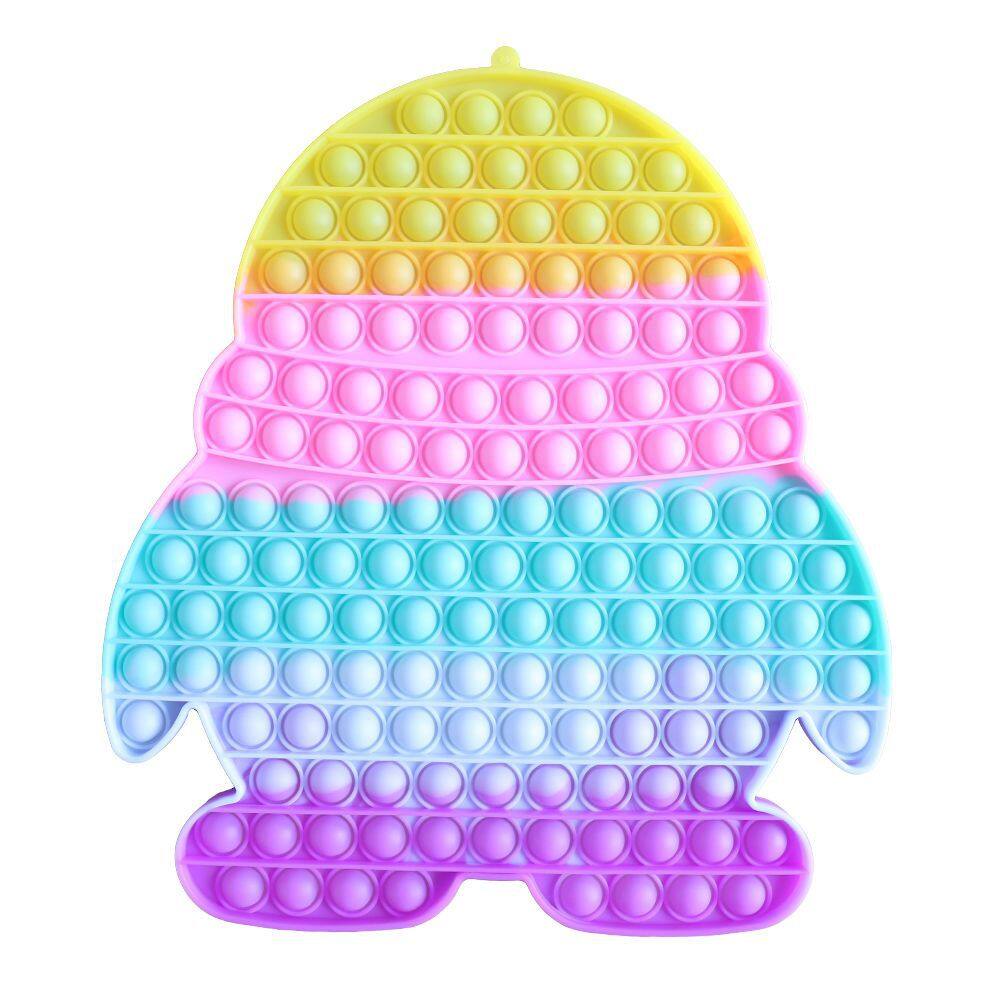 30CM jumbo Butterfly Bear pop it fidget toy big size rainbow cheap ...