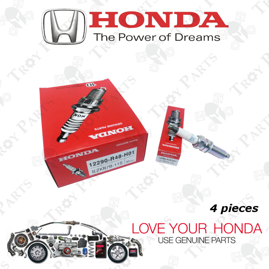 (4pc) Original Honda Iridium Spark Plug 12290-R48-H01 for Accord TAO 2. ...