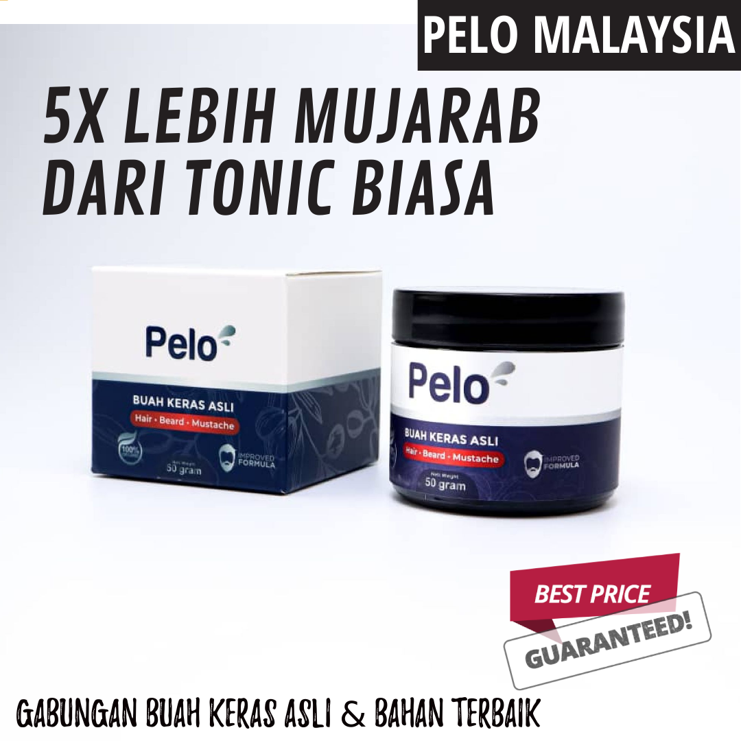 PELO- Pelebat Rambut Dan Jambang (100% Balm Buah Keras Asli) | Lazada