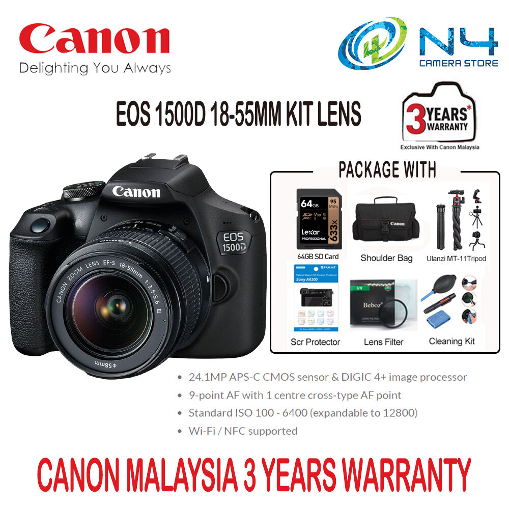 Canon EOS 1500D EF S18-55 IS II With Free Gift ( Canon Malaysia 3 Year ...