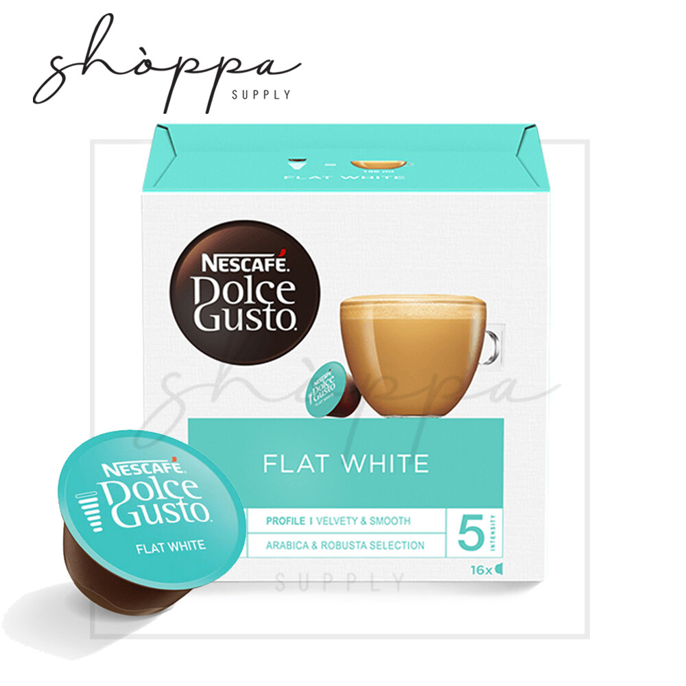 SHOPPA Nescafe Dolce Gusto FLAT WHITE | 16 Capsules/Box | Lazada