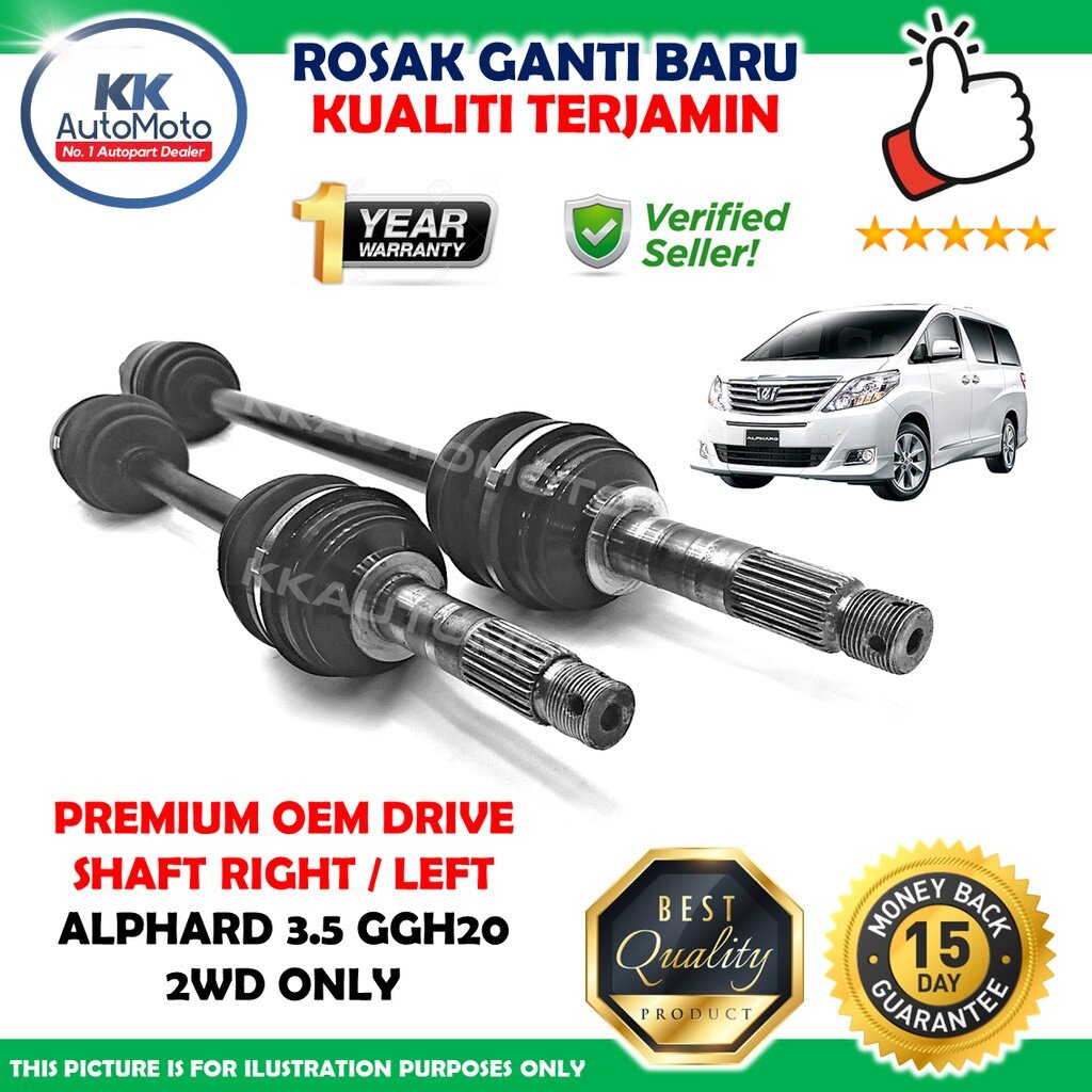 Toyota Alphard 3.5 GGH20 2WD Only 1 Year Warranty Premium OEM Drive ...