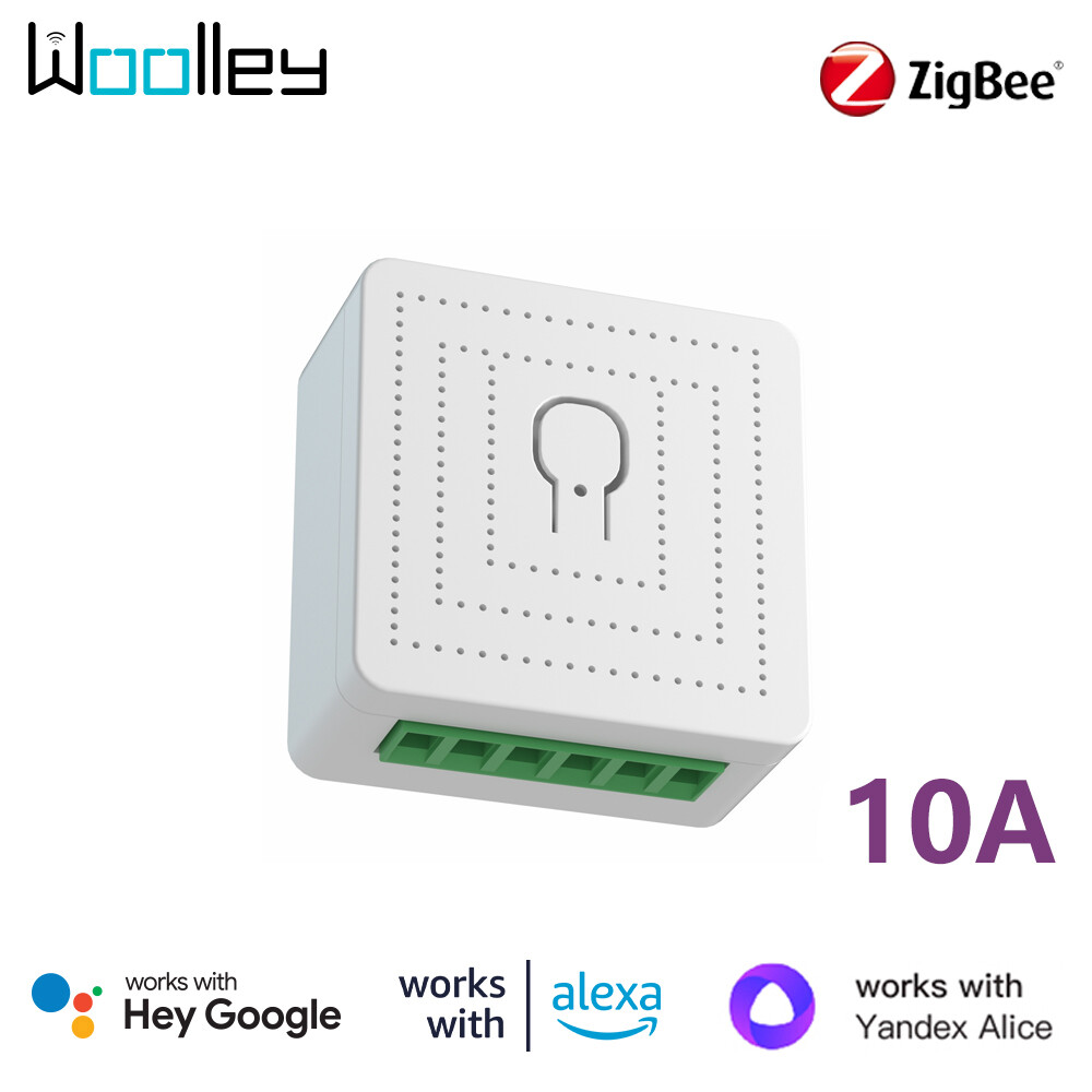 WOOLLEY 10A/16A Zigbee Smart Switch DIY Module Zigbee Circuit Breaker ...