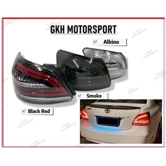 Toyota Vios 2007 2008 2009 2010 2011 2012 2013 NCP93 Dynamic LED Tail ...