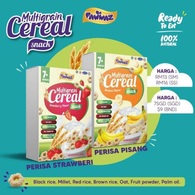 Fawwaz Multigrain Cereal Snack Strawberry Lazada