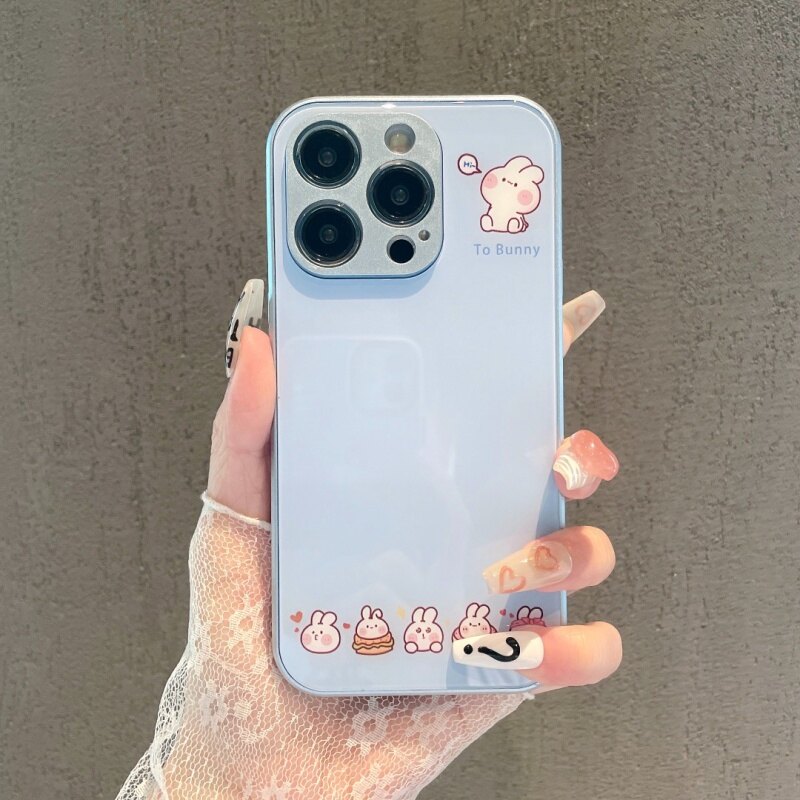 เคส OPPO A79 A98 A78 5G Easter Bunny หรูหราเคสกันกระแทกแก้วเหลวมีเคส ...