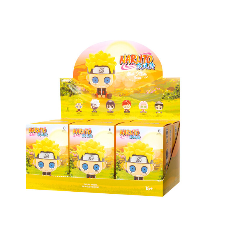 MINISO × NARUTO Shippuden Chibi Sitting Together Series Blind Box Art ...