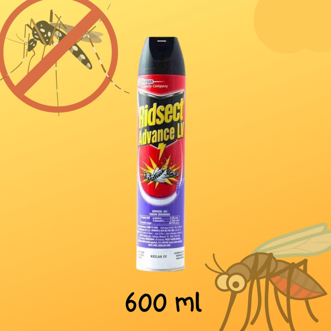 Ridsect Advance Lavender Mosquito Spray -600ml /Aerosol Racun Serangga ...
