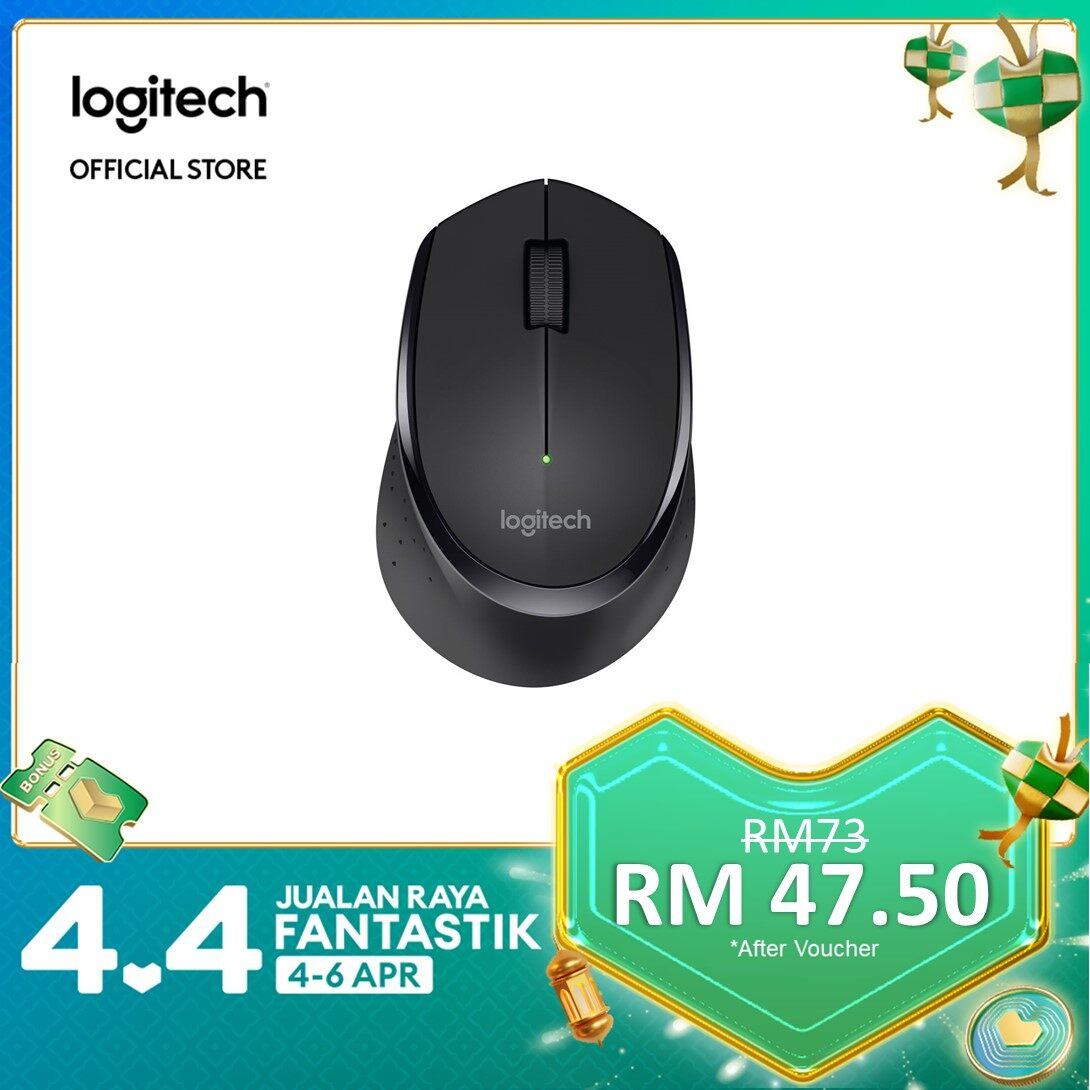 Logitech M275 Wireless Mouse, 2.4 GHz with Nano Receiver, Optical ...