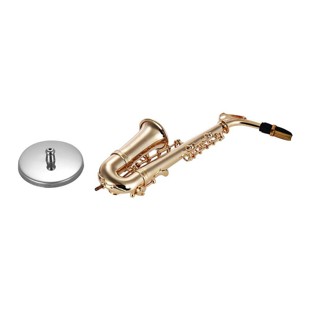 Mini Brass Alto Saxophone Sax Model Exquisite Desktop Musical ...