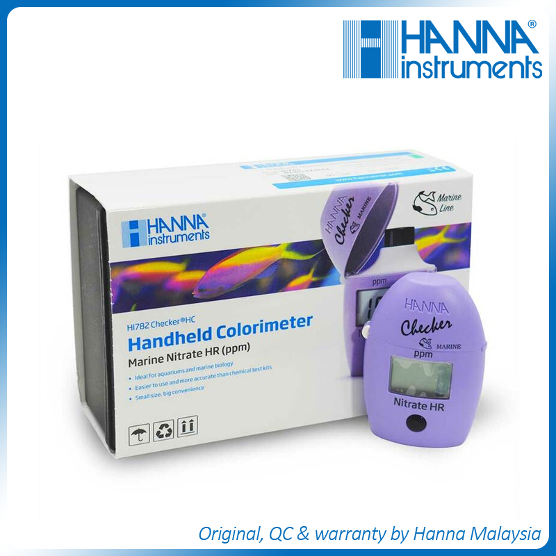 HANNA HI782 Marine HIGH RANGE Nitrate Checker aquarium fish tank ...
