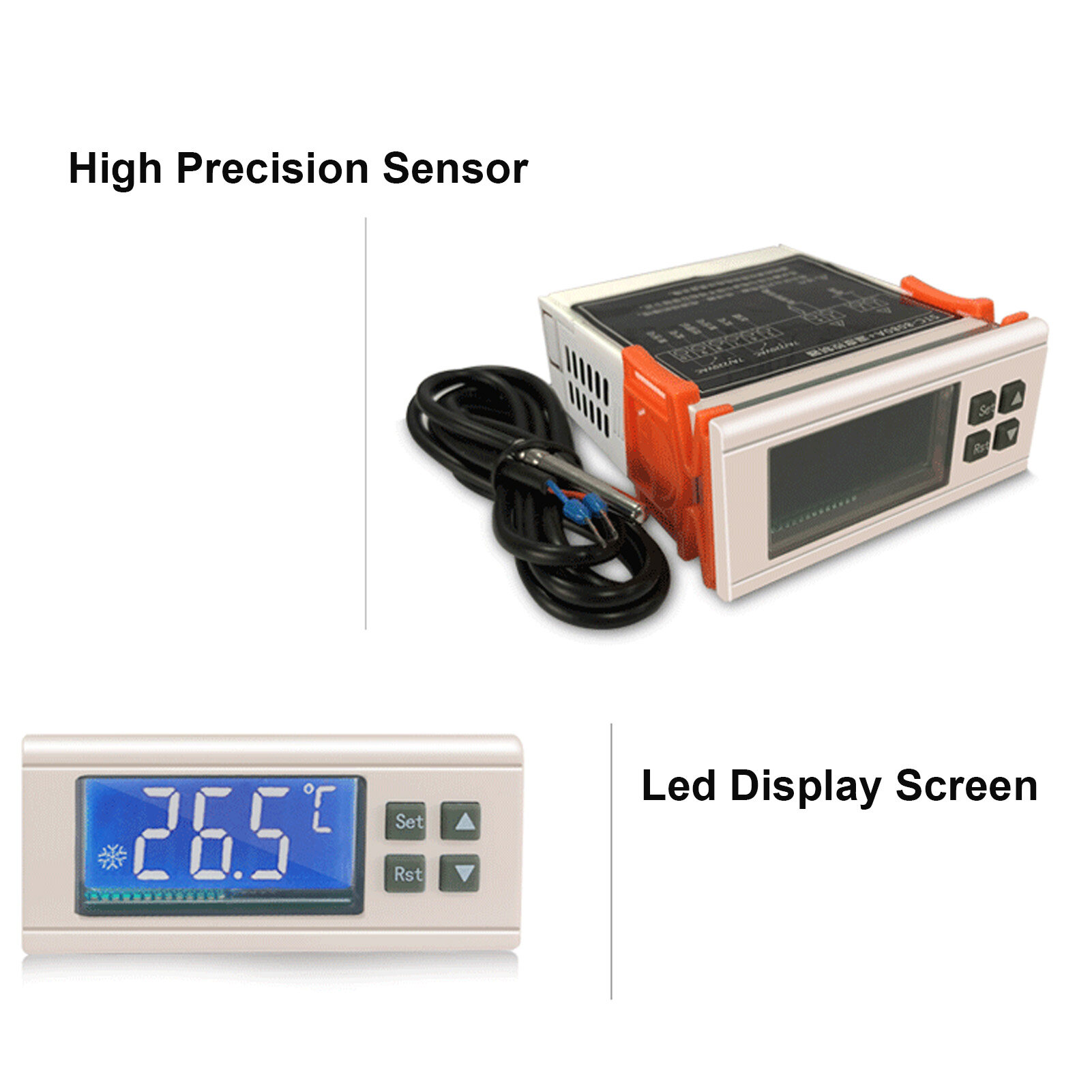 STC-8080A+ Digital Temperature Controller Intelligent Refrigeration ...