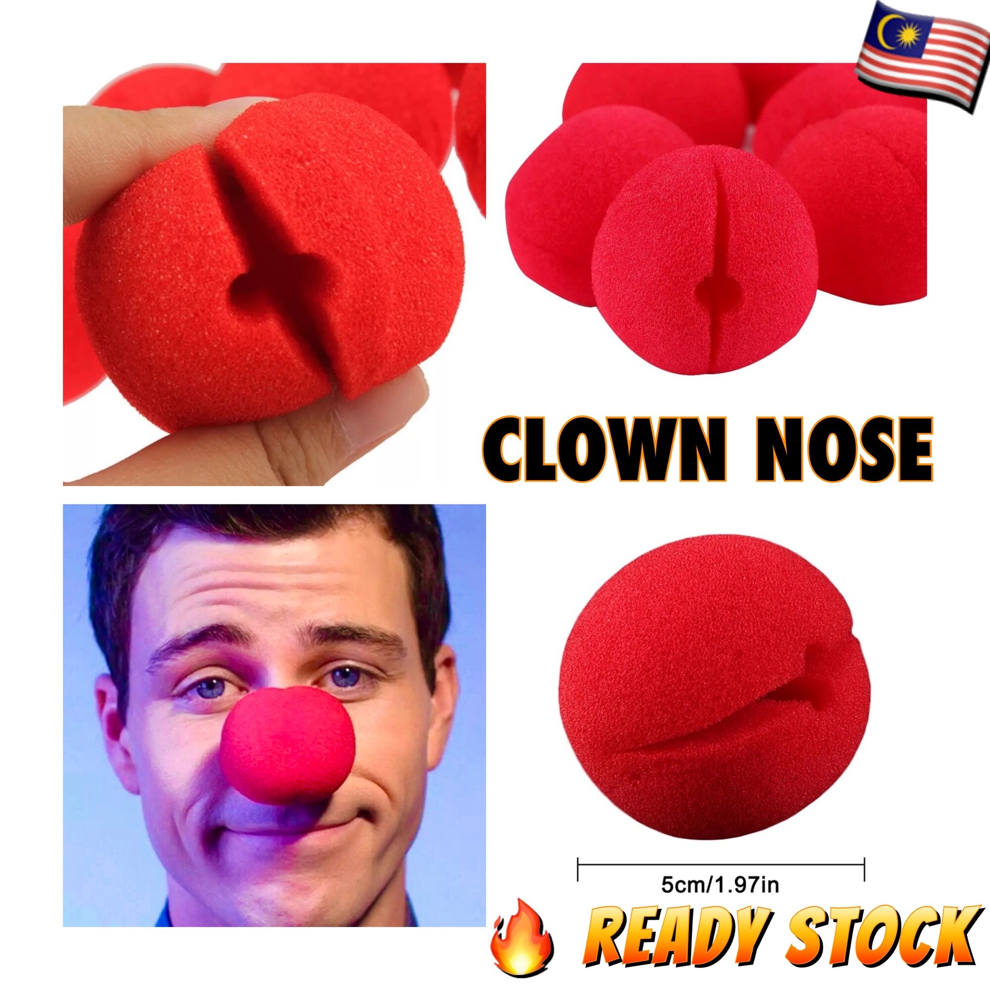 Clown Red Nose. Hidung Badut. Clown Costume Accessories | Lazada