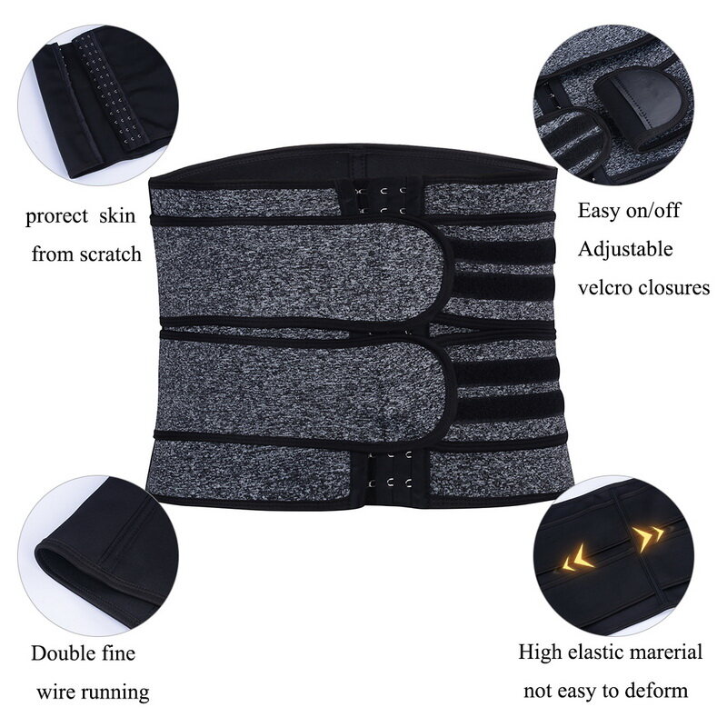 Lovely Men Waist Trainer Neoprene Belt Weight Loss Cincher Body Shaper ...