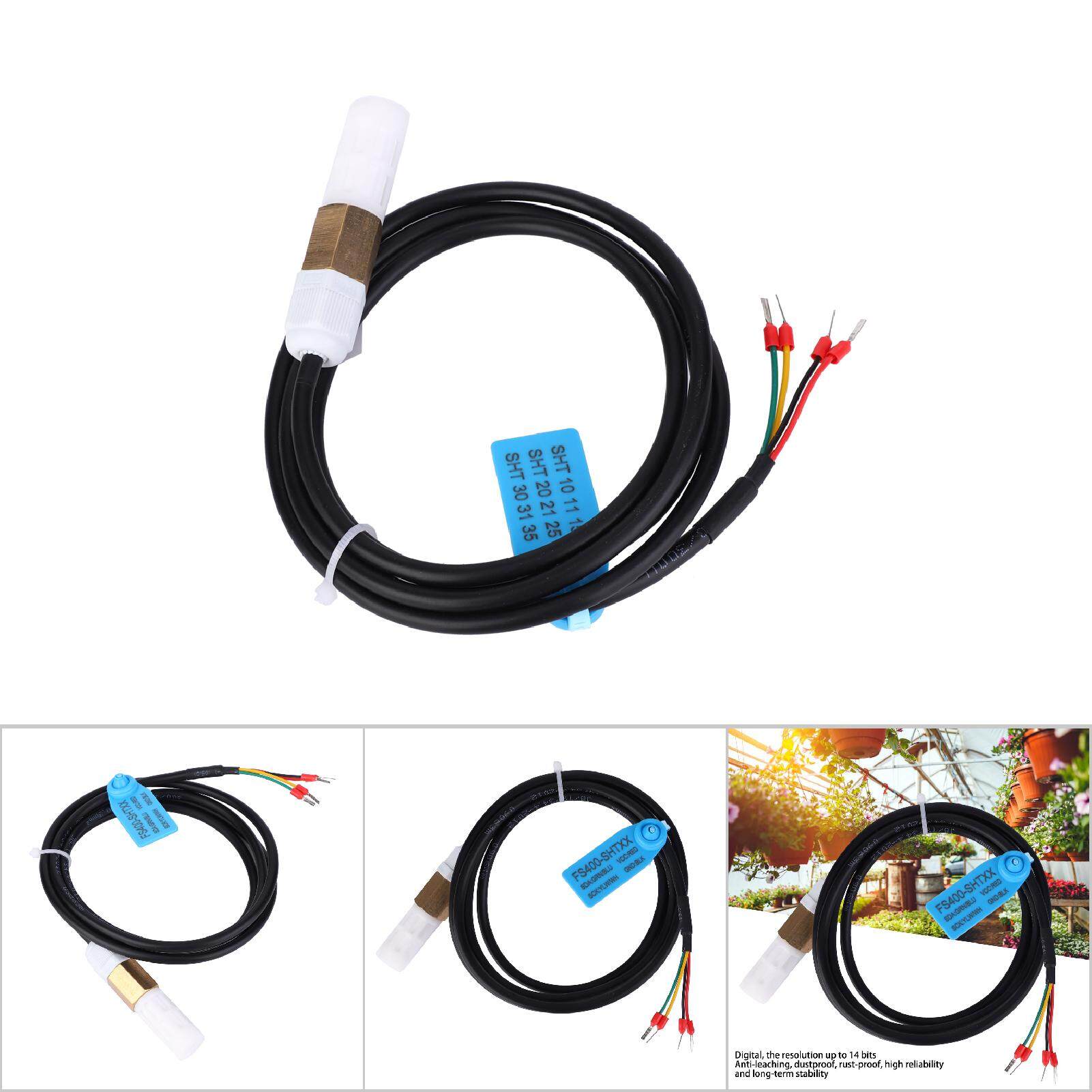 Temperature Humidity Sensor, Copper Plastic Housing Humidity ...
