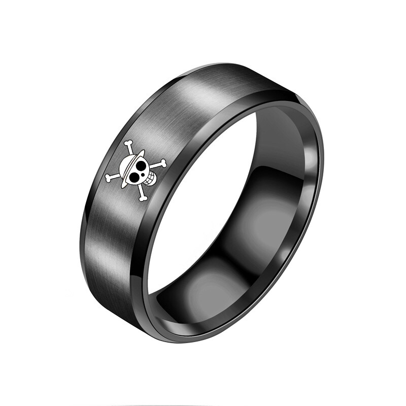Piece One Symbol Rings Stainless Steel Ring Luffy And Trafalgar Law ...