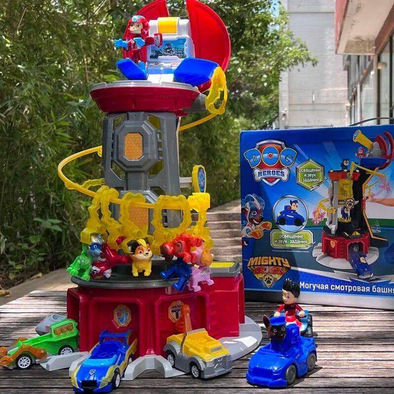 PAW PATROL MIGHTY PUPS MIGHTY LOOKOUT TOWER with Captain Ryder One ...