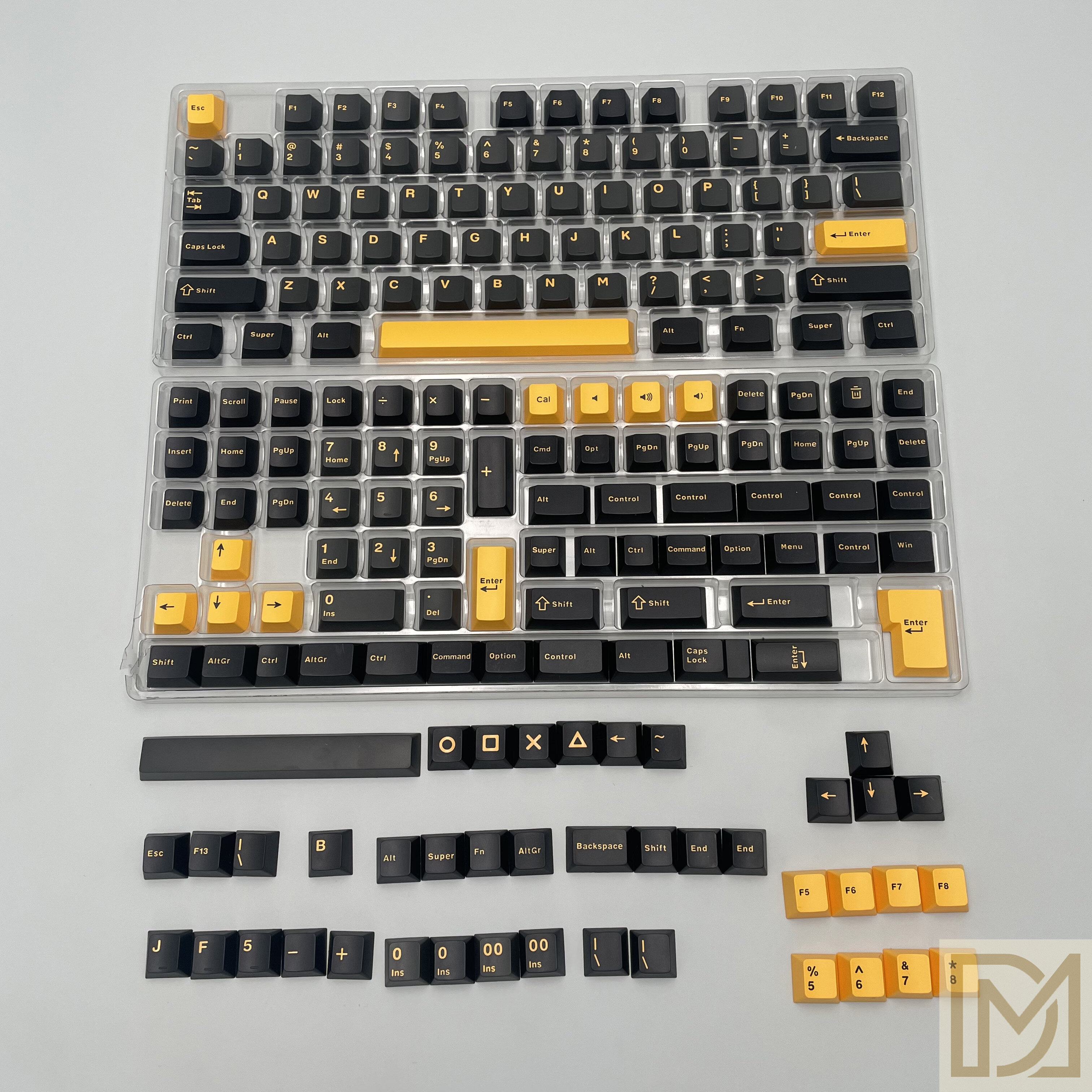 [LOCAL STOCK] GMK Lux Keycap PBT Double Shot Cherry Profile Black Gold ...
