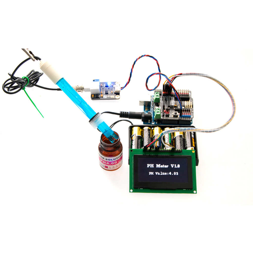 Test Tool Board Analog PH Sensor Kit Indicator Light Liquid Water ...