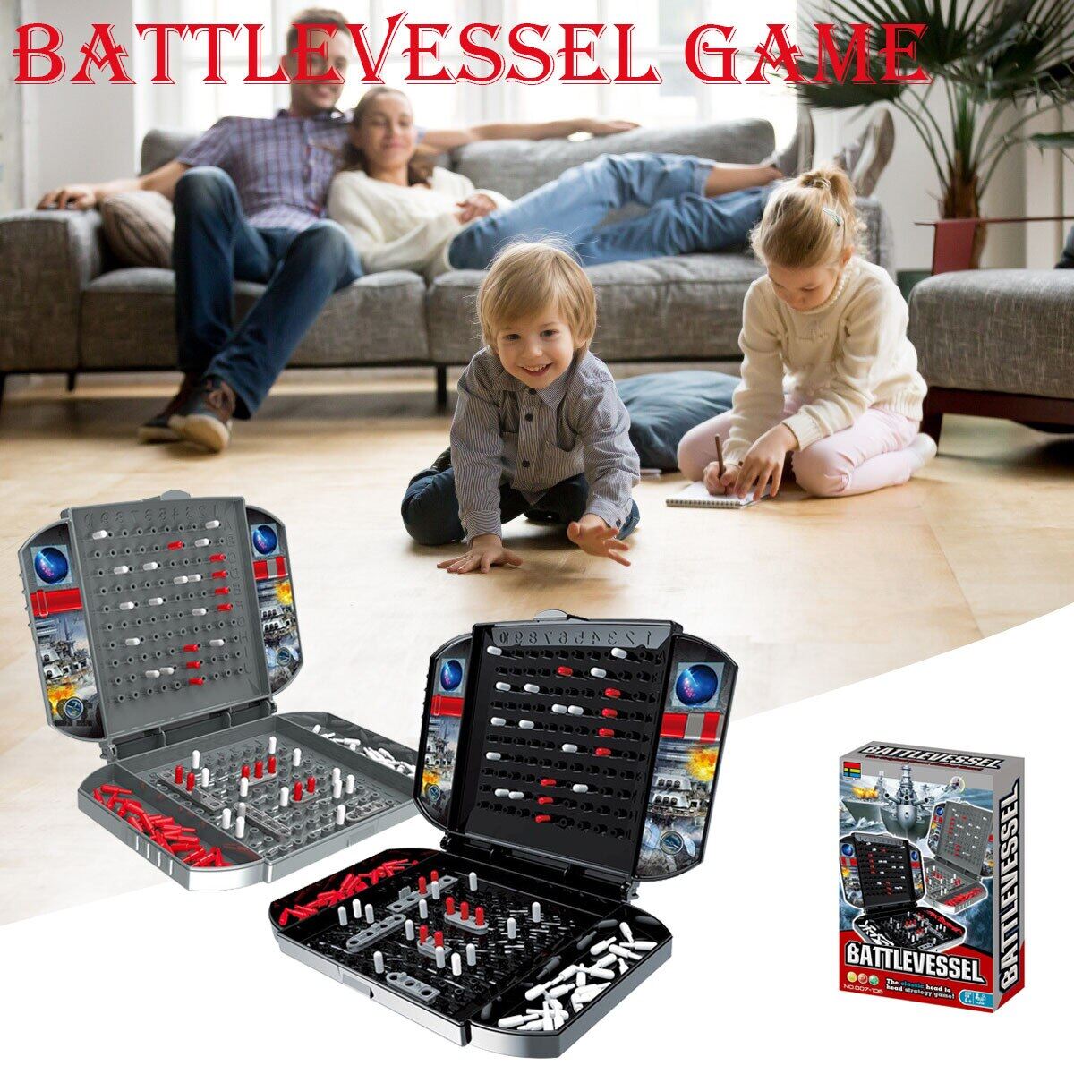 Naval Battle Game Battleship Gaming Strategy Board Game Portable ...