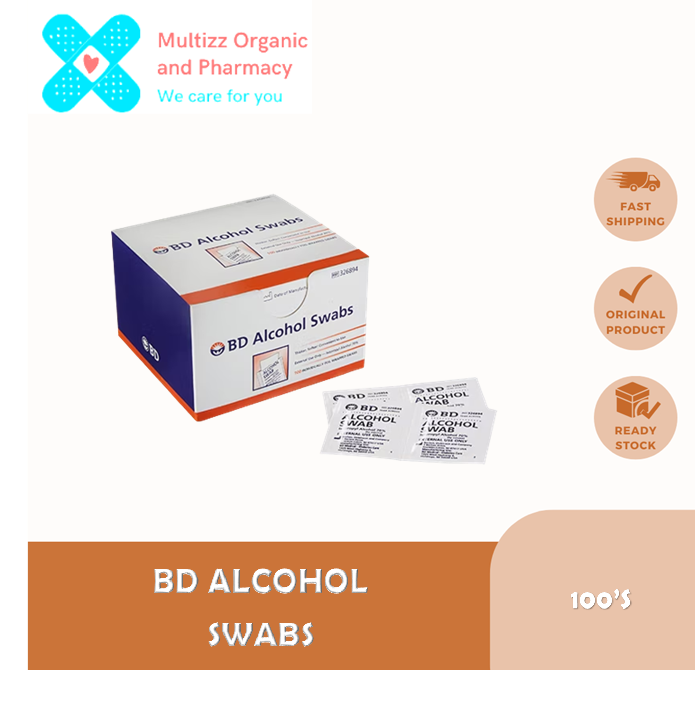 BD ALCOHOL SWAB 100'S | Lazada