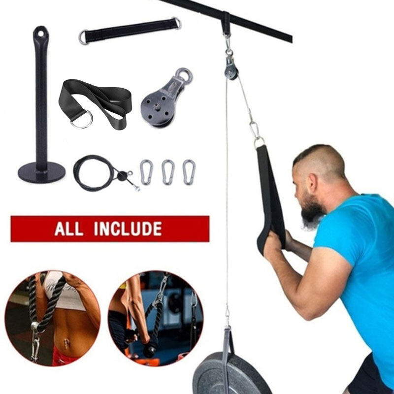 Refreshing Fitness Pulley Cable System DIY Loading Pin Lifting Triceps ...