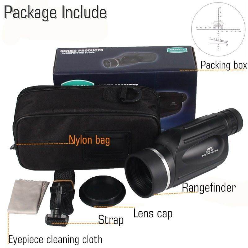 13X50 Monocular Waterproof Rangefinder Telescope 114M/1000M View For ...