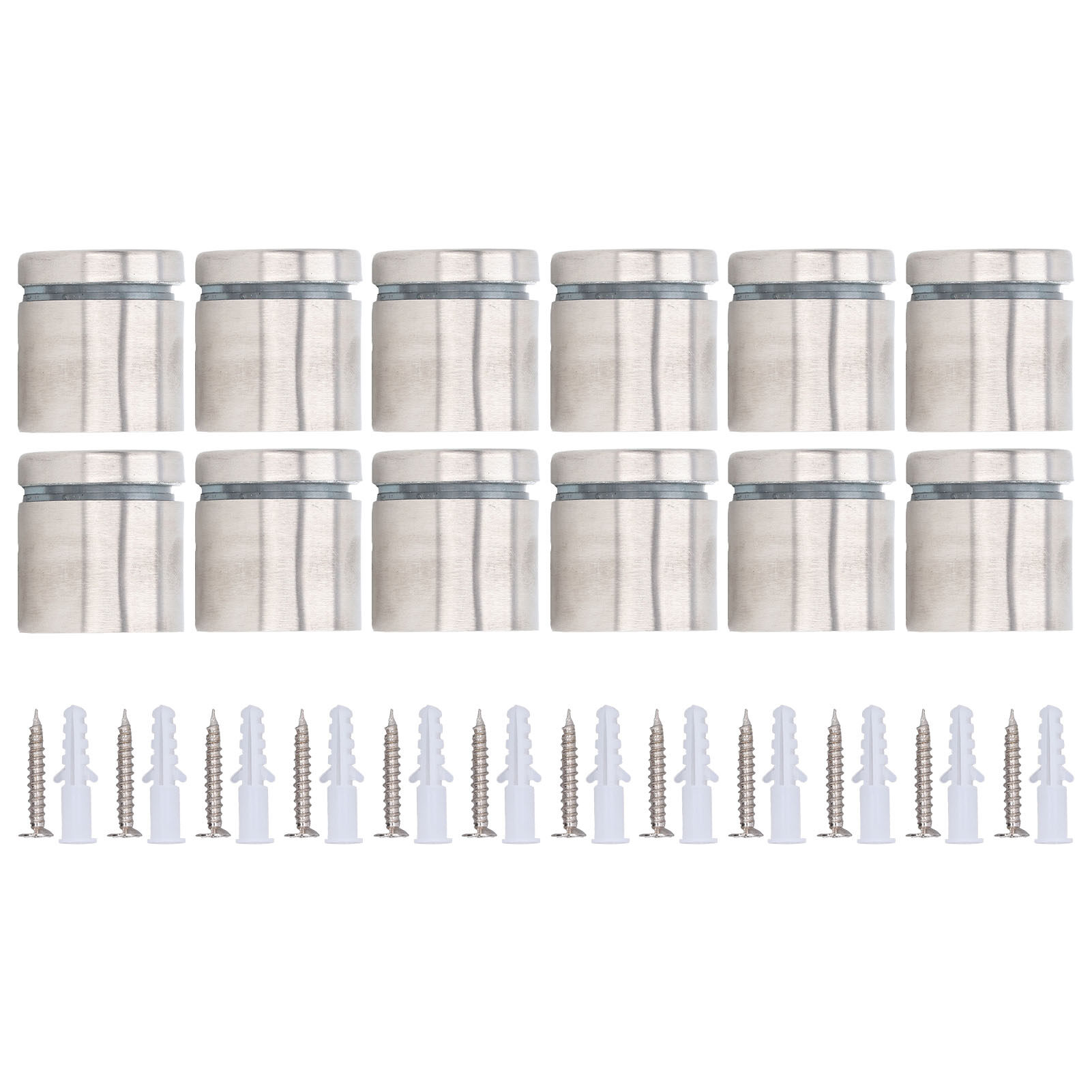 12pcs Standoff Screws Stainless Steel 19 x 25mm Sign Stand Off Fixings ...