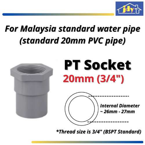 PVC Pipe Fitting Paip PVC Connector Equal Socket Elbow Tee Valve Socket ...