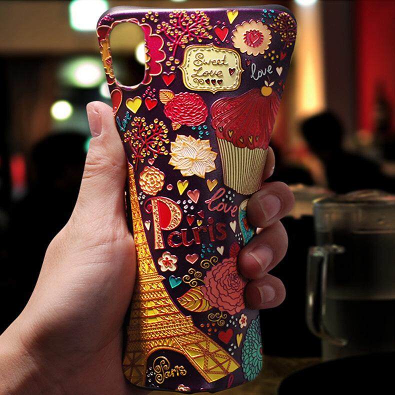 แฟชั่นสีดำกรณี Emboss OPPO R9s PLUS F3 PLUS R9s R9 F1 PLUS R9 PLUS F11 ...