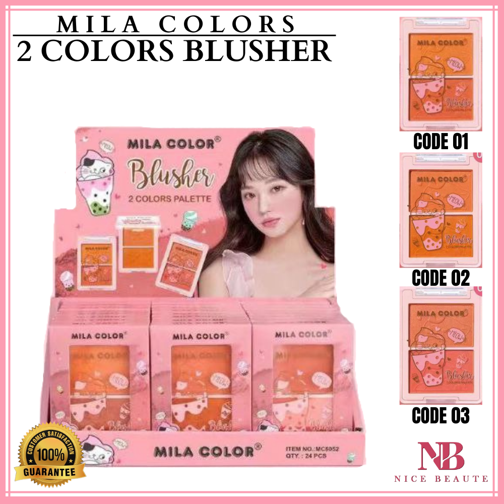 MILA COLOR 2 COLORS BLUSHER 6G (MC5052) | Lazada