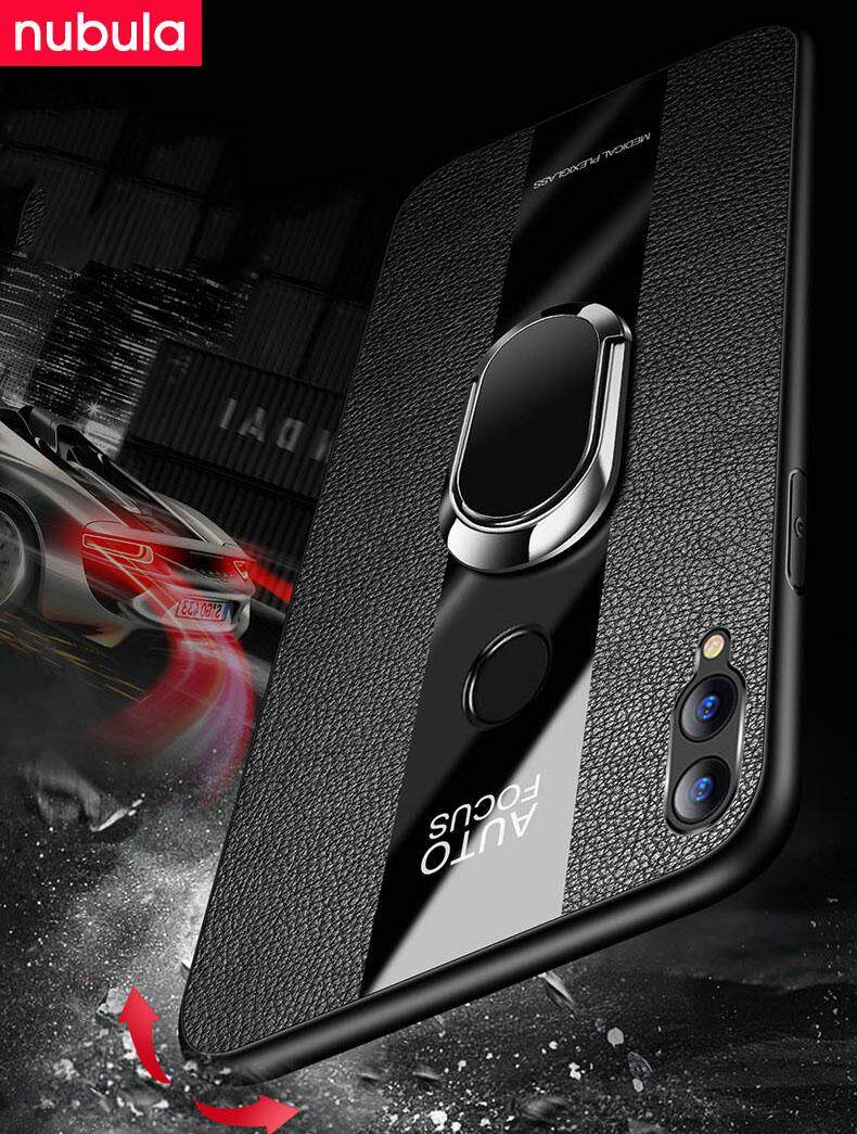 NUBULA untuk Huawei Y Max Casing PU Leather Protective Case Soft Edge ...