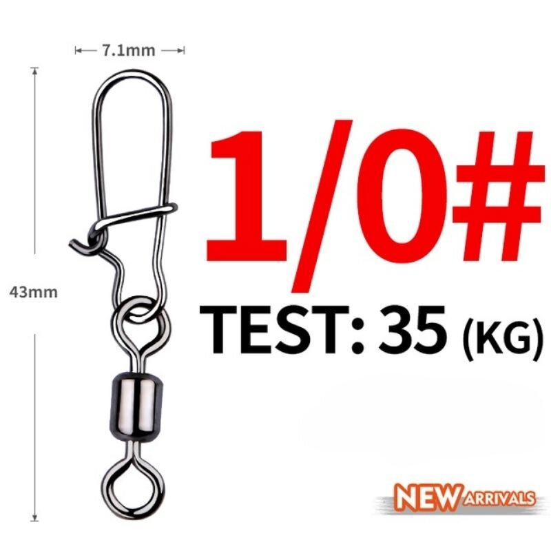 Heavy Duty Fishing Snap swivel Connector Pin Casting Snap Fast Snap ...