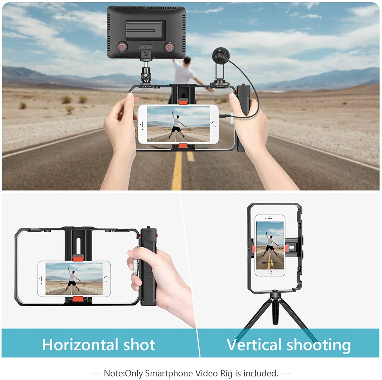 Neewer Smartphone Camera Stabilizer Video Rig, Filmmaking Case, Phone ...