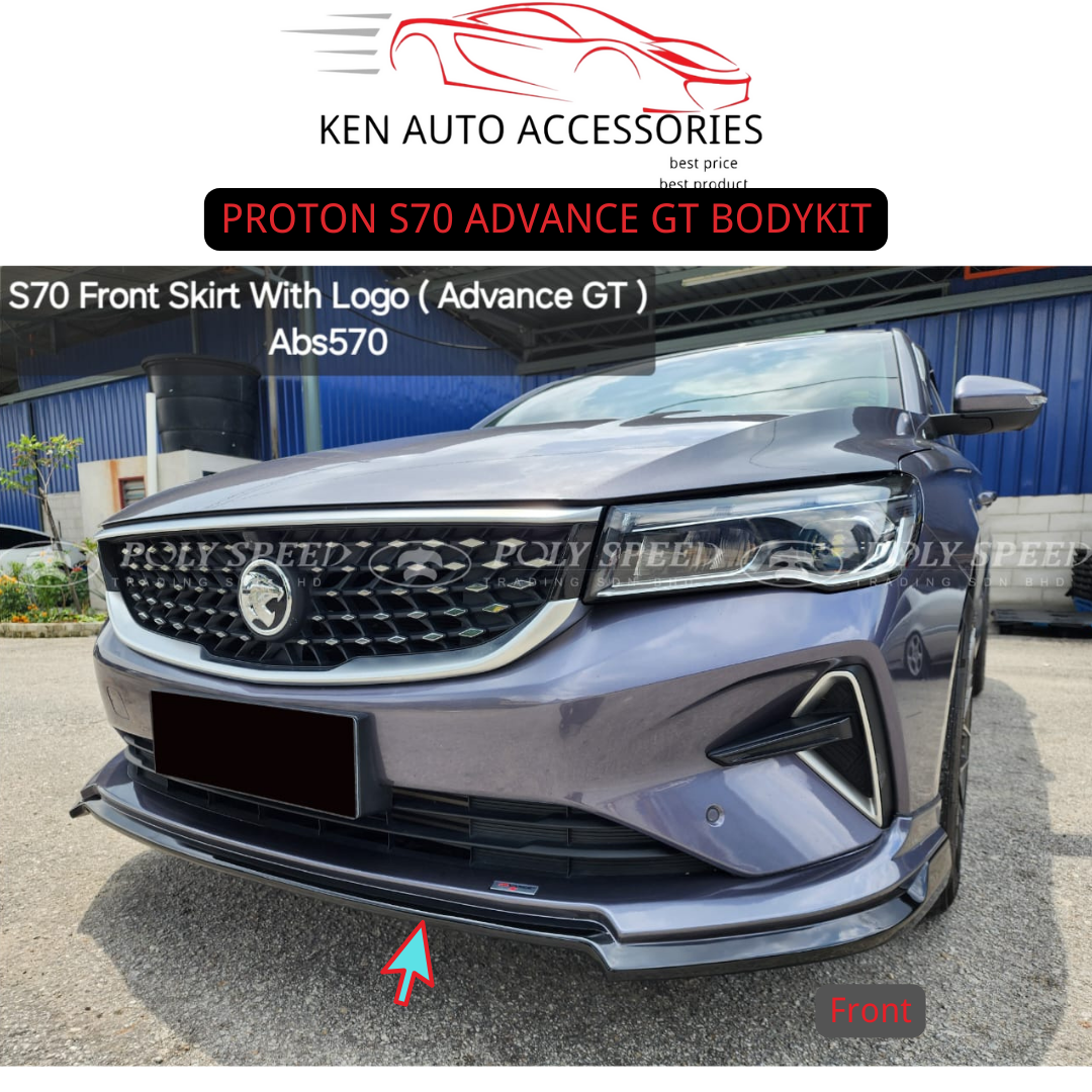 PROTON S70 2023-2024 Advance GT BODYKIT FRONT LIPS, SIDE SKIRT, REAR DIFFUSER, SPOIELR FULL ...