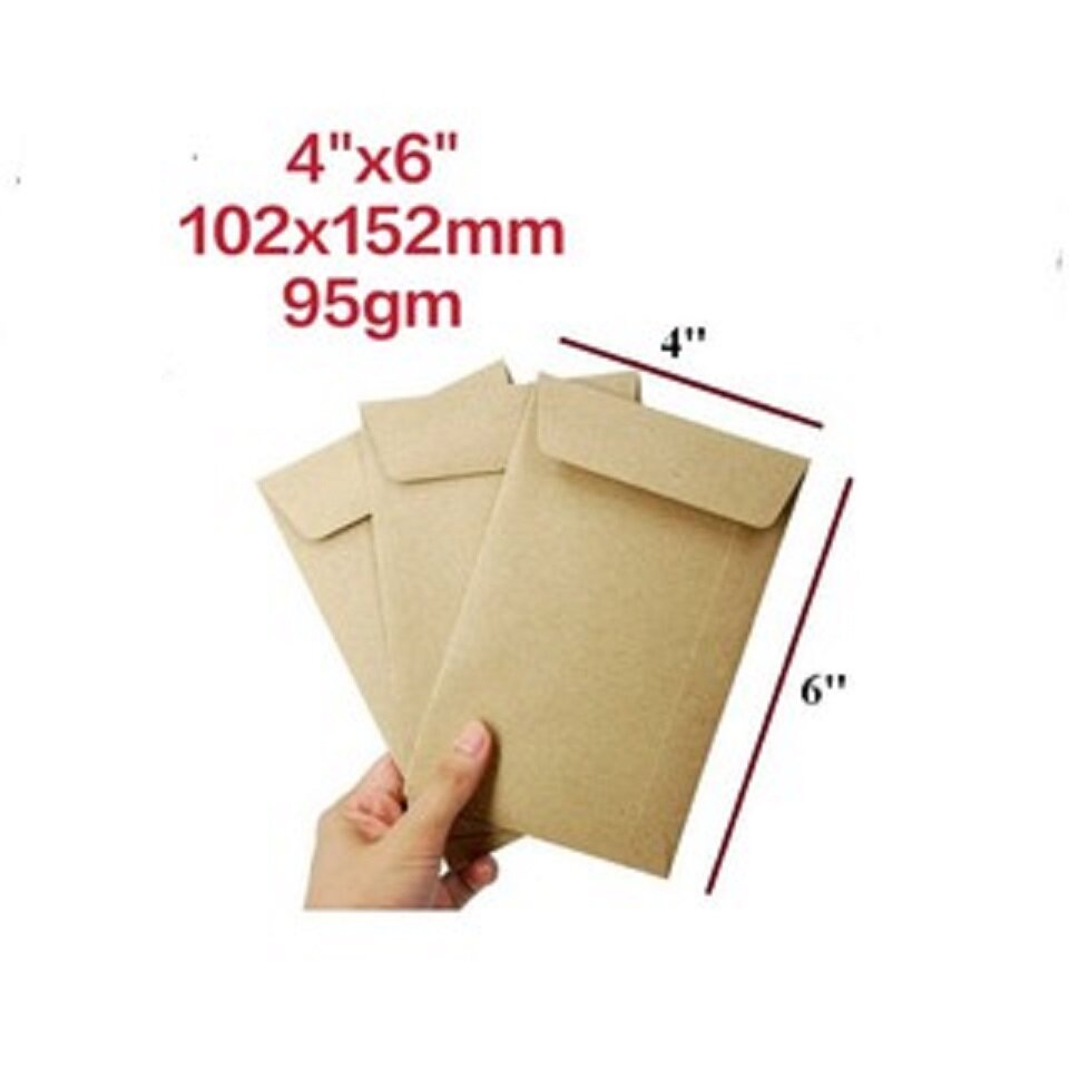 4"x6" Peel & Seal Brown Manila Envelopes 50pcs/pack | Lazada