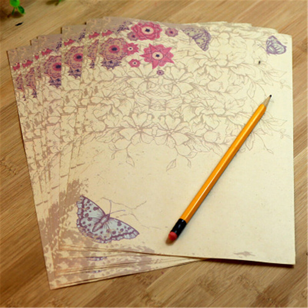 MHEW Stationery 10pcs/set Writing Paper Romantic Message Paper for ...